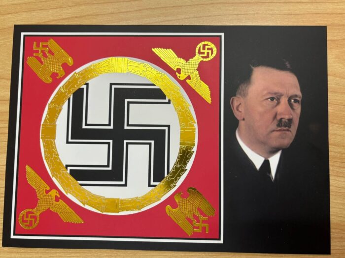 Gold Foil Fuhrer Standard postcard – Third Reich Posters