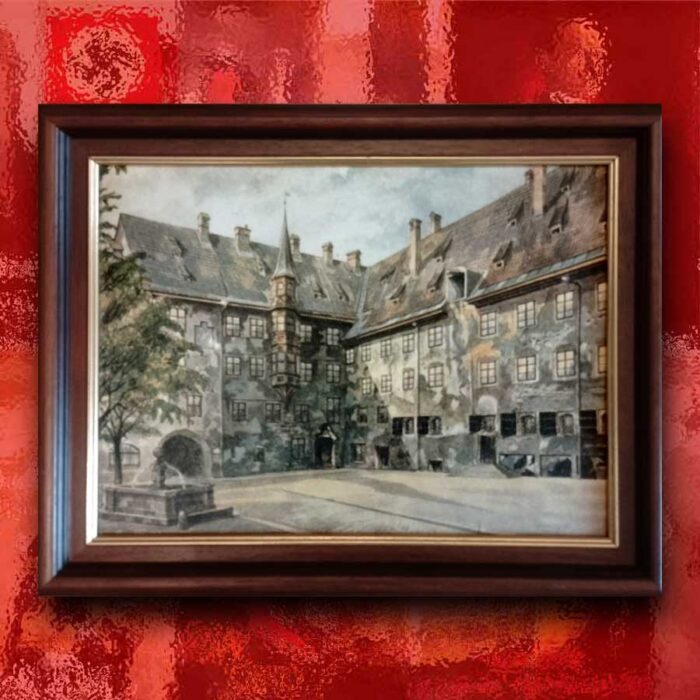 Alter Hof oil effect painting – Third Reich Posters